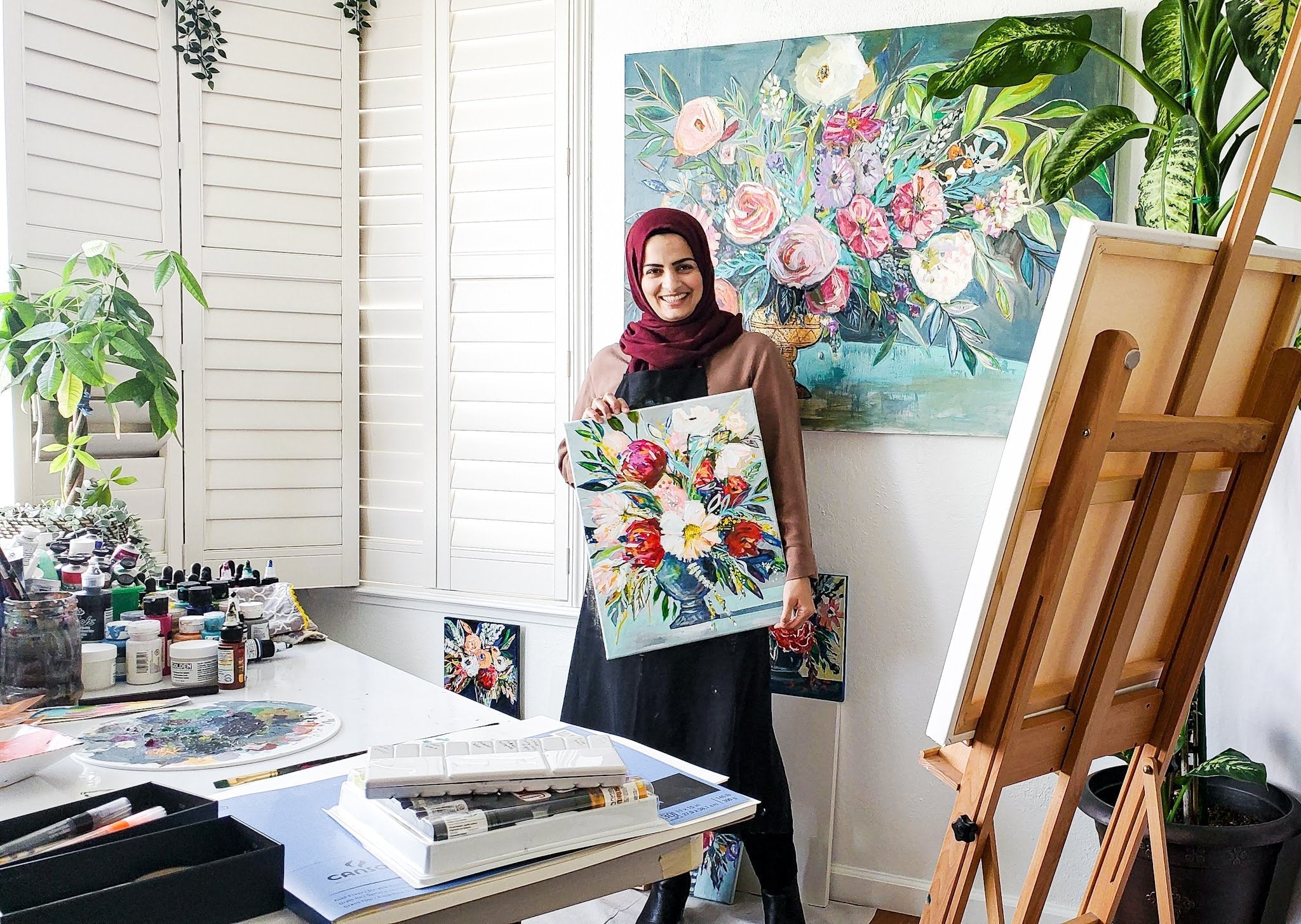 My Path from Engineering to Expressive Painting – Nida Akhtar Studio